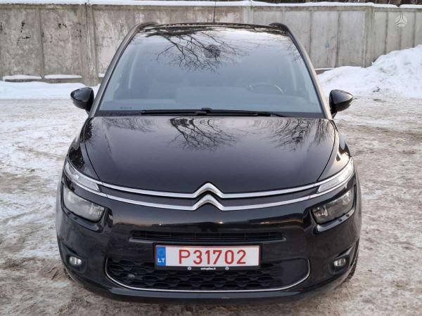Melns Citroen Grand C4 Picasso 2014 Viļņa, ar dzinēja tilpumu 2.00 L un nobraukumu 285 tūkst. km par 6300 €, foto 10 vietnē AUTOMOTO.COM.LV