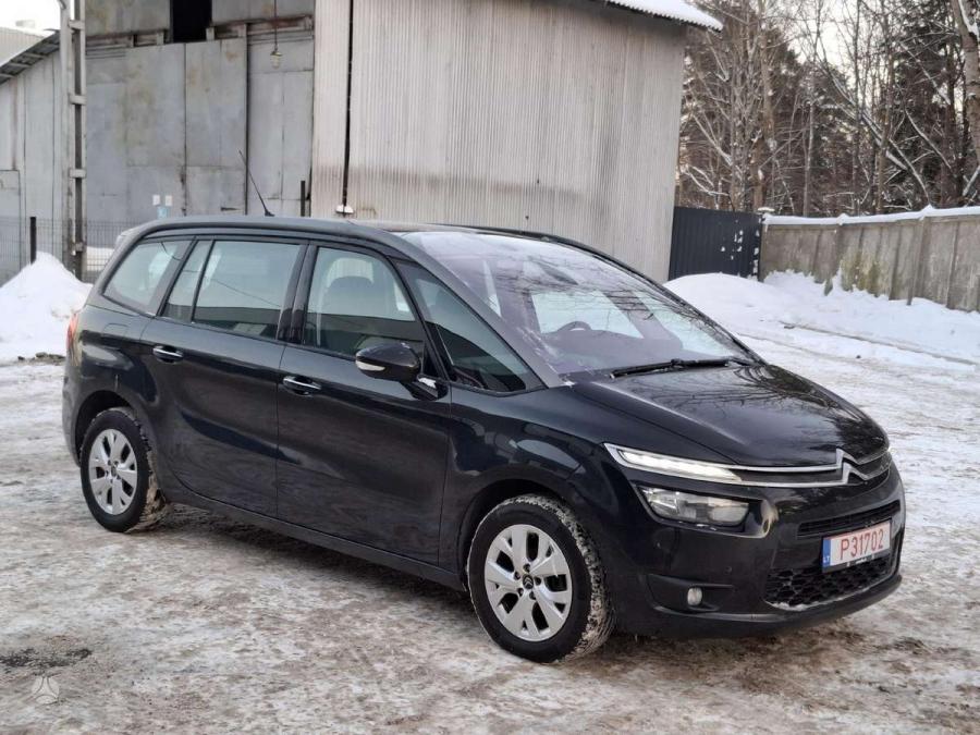 Melns Citroen Grand C4 Picasso 2014 Viļņa, ar dzinēja tilpumu 1.56 L un nobraukumu 259 tūkst. km par 4650 €, foto 12 vietnē AUTOMOTO.COM.LV
