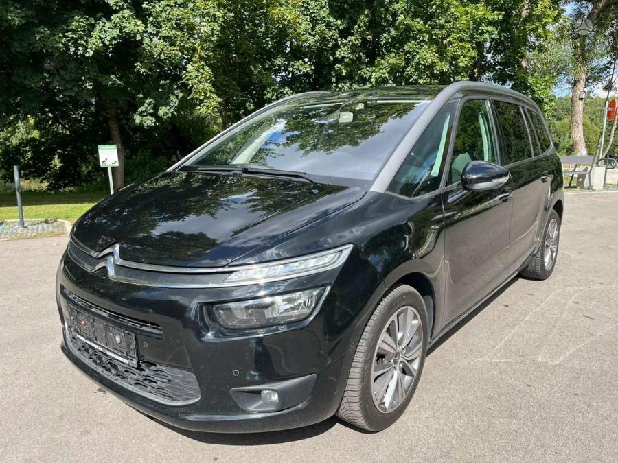 Melns Citroen Grand C4 Picasso 2014 Tauragė, ar dzinēja tilpumu 2.00 L un nobraukumu 290 tūkst. km par 4600 €, foto 1 vietnē AUTOMOTO.COM.LV