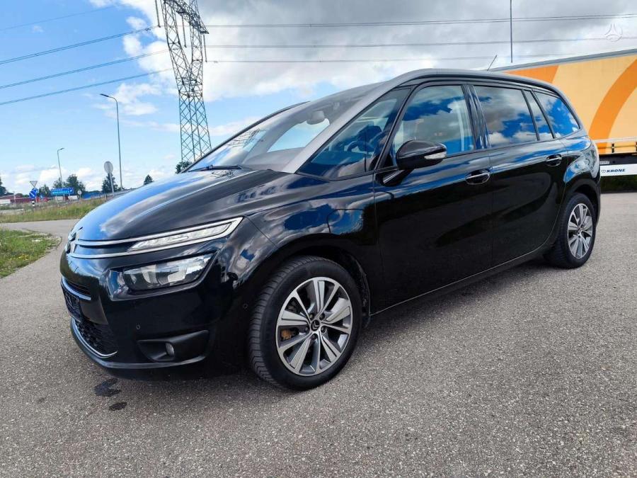 Melns Citroen Grand C4 Picasso 2015 Marijampole, ar dzinēja tilpumu 2.00 L un nobraukumu 228 tūkst. km par 5650 €, foto 4 vietnē AUTOMOTO.COM.LV