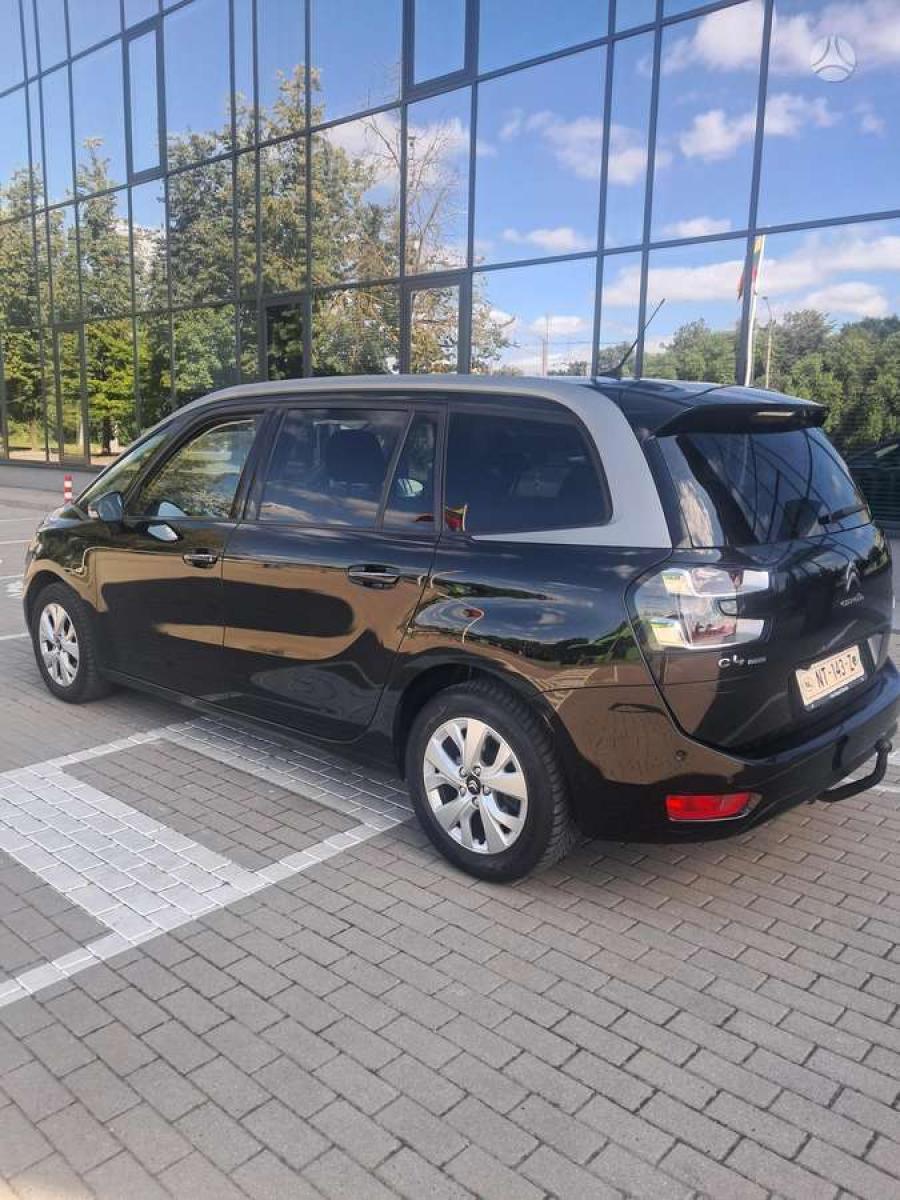 Melns Citroen Grand C4 Picasso 2017 Kauņa, ar dzinēja tilpumu 1.60 L un nobraukumu 252 tūkst. km par 6250 €, foto 12 vietnē AUTOMOTO.COM.LV