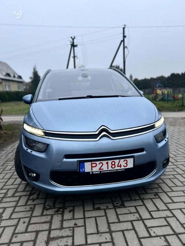 Zils Citroen Grand C4 Picasso 2014 Kauņa, ar dzinēja tilpumu 2.00 L un nobraukumu 289 tūkst. km par 6300 €, foto 5 vietnē AUTOMOTO.COM.LV