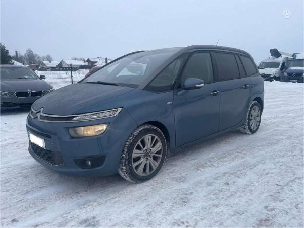 Zils Citroen Grand C4 Picasso 2014 Tauragė, ar dzinēja tilpumu 2.00 L un nobraukumu 218 tūkst. km par 5500 €, foto 1 vietnē AUTOMOTO.COM.LV