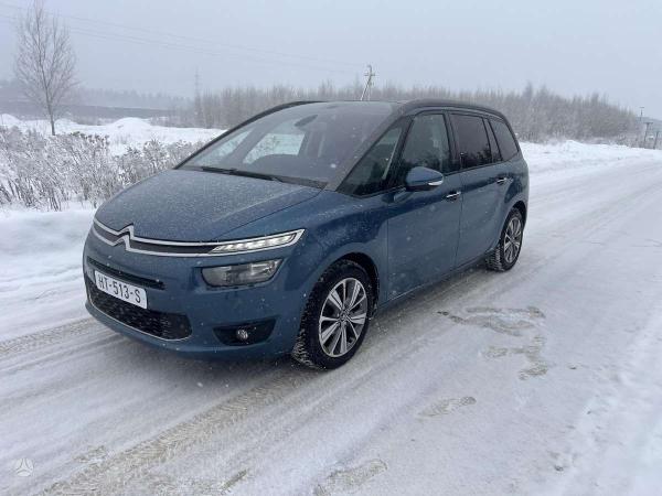 Blue Citroen Grand C4 Picasso 2014 in Kaunas, with an engine capacity of 1.56 L and mileage of 282 thousand km for 6650 €, photo 2 on AUTOMOTO.COM.LV