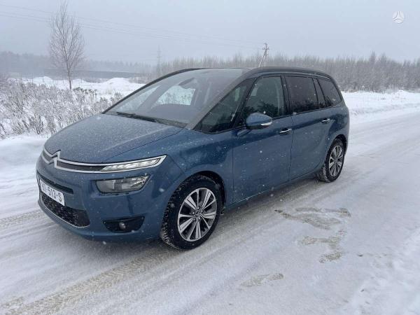 Blue Citroen Grand C4 Picasso 2014 in Kaunas, with an engine capacity of 1.56 L and mileage of 282 thousand km for 6650 €, photo 4 on AUTOMOTO.COM.LV
