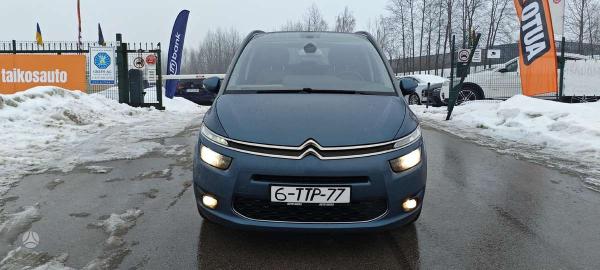 Blue Citroen Grand C4 Picasso 2014 in Kaunas, with an engine capacity of 1.56 L and mileage of 196 thousand km for 6250 €, photo 3 on AUTOMOTO.COM.LV