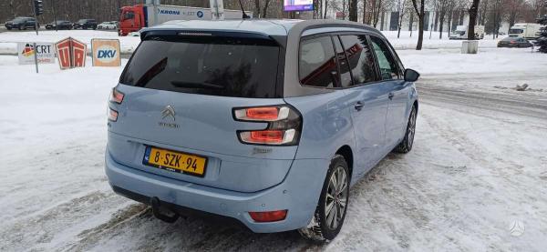 Blue Citroen Grand C4 Picasso 2014 in Kaunas, with an engine capacity of 1.56 L and mileage of 259 thousand km for 5600 €, photo 4 on AUTOMOTO.COM.LV