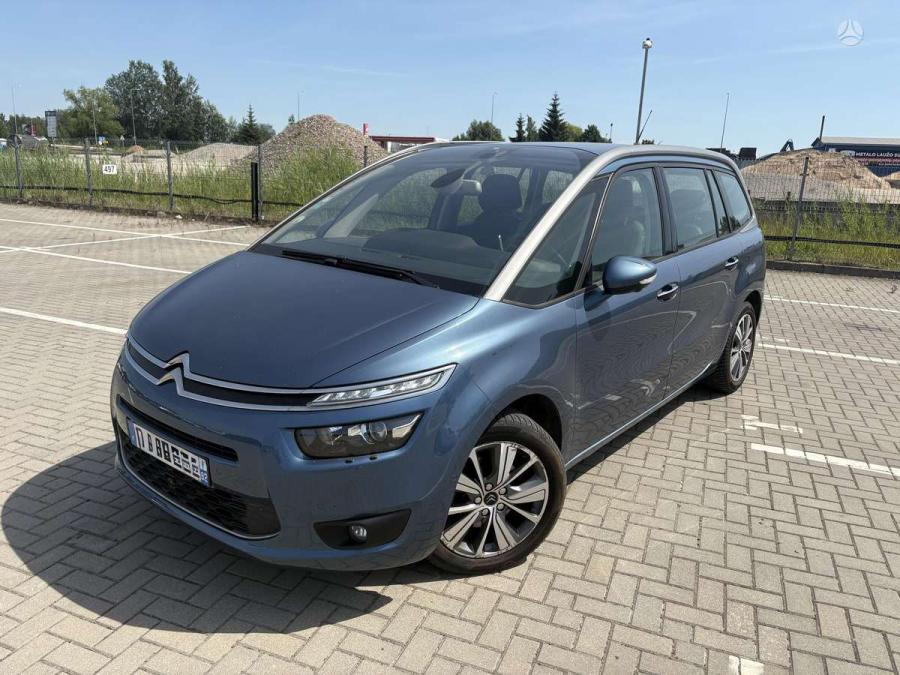 Zils Citroen Grand C4 Picasso 2014 Tauragė, ar dzinēja tilpumu 2.00 L un nobraukumu 239 tūkst. km par 6200 €, foto 1 vietnē AUTOMOTO.COM.LV
