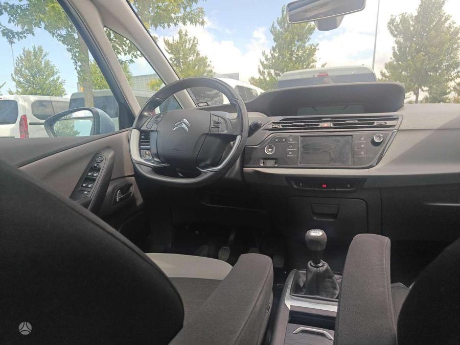 Zils Citroen Grand C4 Picasso 2014 Klaipėda, ar dzinēja tilpumu 1.56 L un nobraukumu 232 tūkst. km par 3999 €, foto 10 vietnē AUTOMOTO.COM.LV