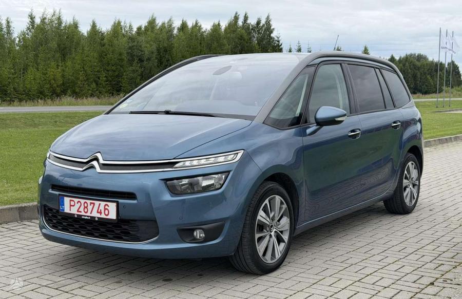 Zils Citroen Grand C4 Picasso 2014 Raseiniai, ar dzinēja tilpumu 1.56 L un nobraukumu 234 tūkst. km par 4750 €, foto 6 vietnē AUTOMOTO.COM.LV