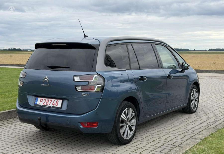 Zils Citroen Grand C4 Picasso 2014 Raseiniai, ar dzinēja tilpumu 1.56 L un nobraukumu 234 tūkst. km par 4750 €, foto 9 vietnē AUTOMOTO.COM.LV
