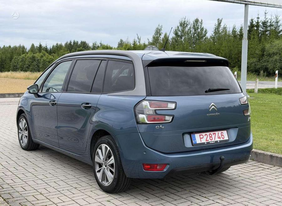 Zils Citroen Grand C4 Picasso 2014 Raseiniai, ar dzinēja tilpumu 1.56 L un nobraukumu 234 tūkst. km par 4750 €, foto 11 vietnē AUTOMOTO.COM.LV