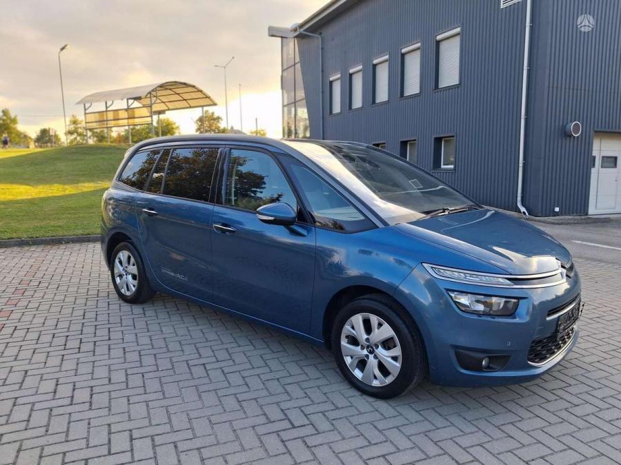 Zils Citroen Grand C4 Picasso 2014 Radviliškis, ar dzinēja tilpumu 1.60 L un nobraukumu 220 tūkst. km par 4650 €, foto 14 vietnē AUTOMOTO.COM.LV