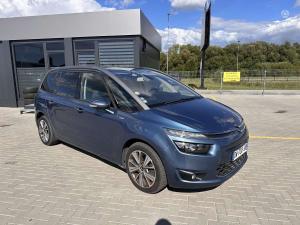 Zils Citroen Grand C4 Picasso 2015 Tauragė, ar dzinēja tilpumu 1.56 L un nobraukumu 159 tūkst. km par 5700 €, foto  vietnē AUTOMOTO.COM.LV