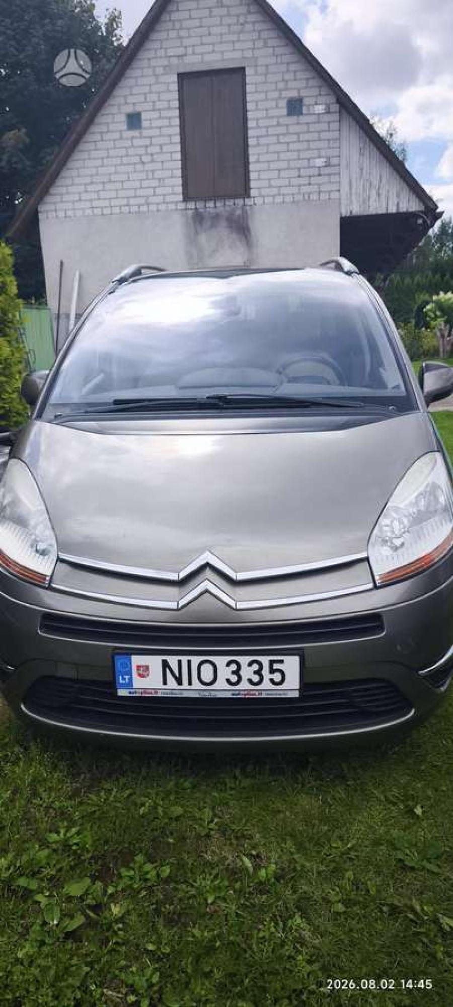 Brūns Citroen Grand C4 Picasso 2009 Viļņa, ar dzinēja tilpumu 1.60 L un nobraukumu 240 tūkst. km par 2500 €, foto 1 vietnē AUTOMOTO.COM.LV