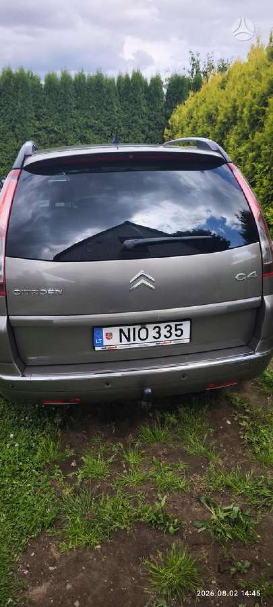 Brūns Citroen Grand C4 Picasso 2009 Viļņa, ar dzinēja tilpumu 1.60 L un nobraukumu 240 tūkst. km par 2500 €, foto 4 vietnē AUTOMOTO.COM.LV