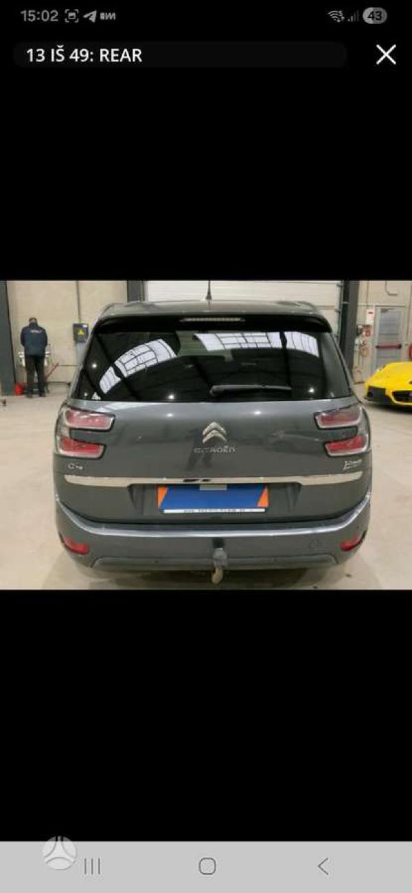 Grey Citroen Grand C4 Picasso 2014 in Kaunas, with an engine capacity of 1.56 L and mileage of 234 thousand km for 5700 €, photo 4 on AUTOMOTO.COM.LV