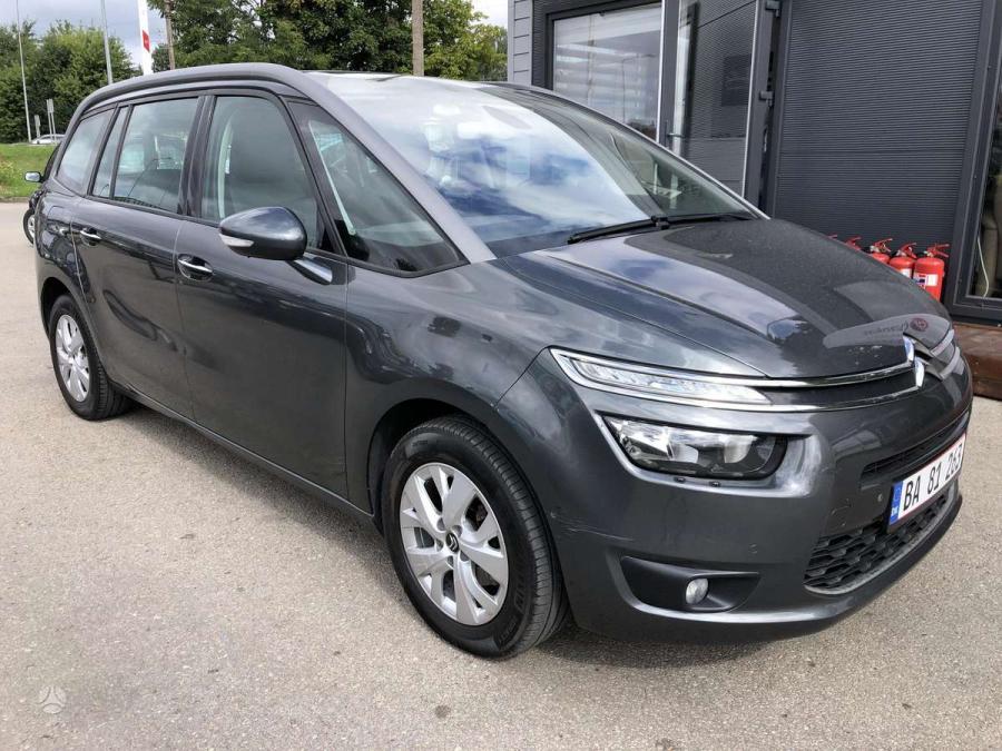 Pelēks Citroen Grand C4 Picasso 2014 Klaipėda, ar dzinēja tilpumu 1.56 L un nobraukumu 242 tūkst. km par 5299 €, foto 4 vietnē AUTOMOTO.COM.LV