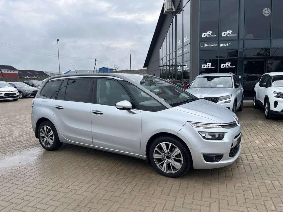 Pelēks Citroen Grand C4 Picasso 2014 Tauragė, ar dzinēja tilpumu 2.00 L un nobraukumu 250 tūkst. km par 3800 €, foto 1 vietnē AUTOMOTO.COM.LV