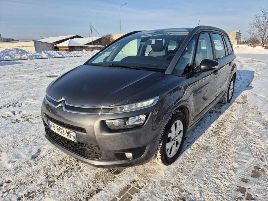 Pelēks Citroen Grand C4 Picasso 2015 Kauņa, ar dzinēja tilpumu 1.56 L un nobraukumu 253 tūkst. km par 5400 €, foto 1 vietnē AUTOMOTO.COM.LV