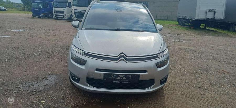 Grey Citroen Grand C4 Picasso 2015 in Kaunas, with an engine capacity of 1.56 L and mileage of 247 thousand km for 3999 €, photo 3 on AUTOMOTO.COM.LV