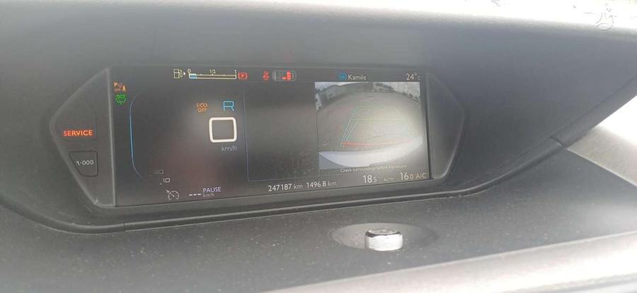 Grey Citroen Grand C4 Picasso 2015 in Kaunas, with an engine capacity of 1.56 L and mileage of 247 thousand km for 3999 €, photo 10 on AUTOMOTO.COM.LV