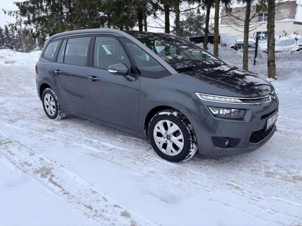 Grey Citroen Grand C4 Picasso 2016 in Gargzdai, with an engine capacity of 1.56 L and mileage of 33 thousand km for 8499 €, photo 4 on AUTOMOTO.COM.LV