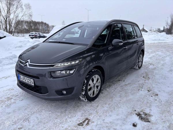 Grey Citroen Grand C4 Picasso 2016 in Gargzdai, with an engine capacity of 1.56 L and mileage of 33 thousand km for 8499 €, photo 9 on AUTOMOTO.COM.LV