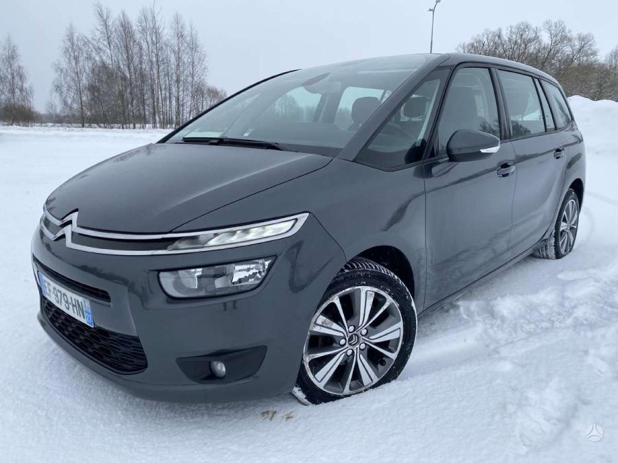 Pelēks Citroen Grand C4 Picasso 2016 Tauragė, ar dzinēja tilpumu 1.56 L un nobraukumu 179 tūkst. km par 6750 €, foto 1 vietnē AUTOMOTO.COM.LV