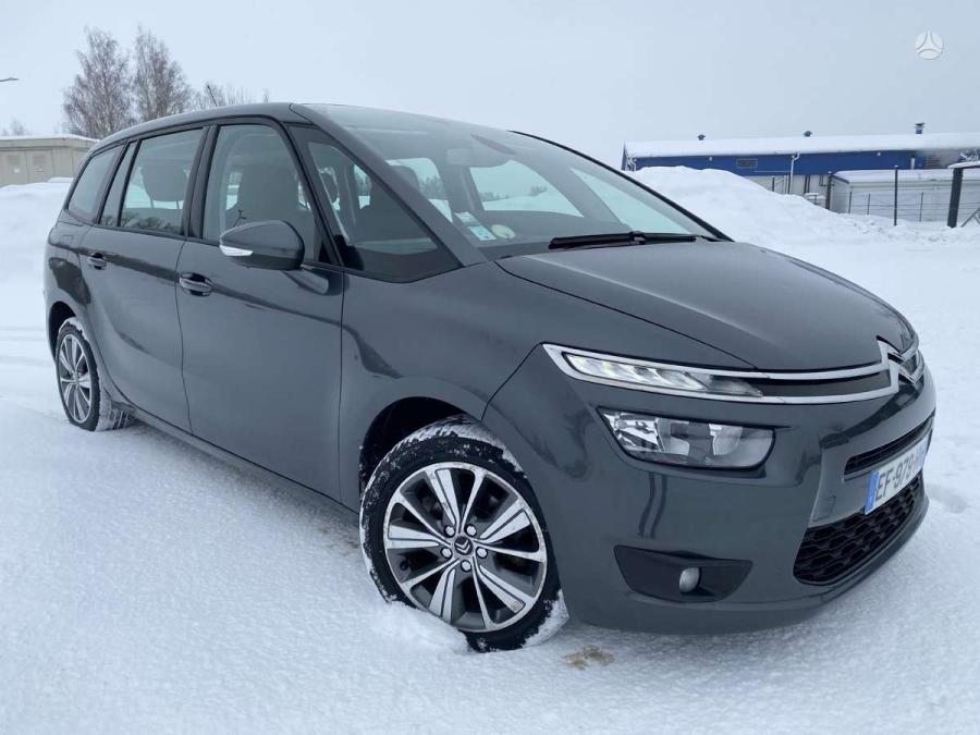 Pelēks Citroen Grand C4 Picasso 2016 Tauragė, ar dzinēja tilpumu 1.56 L un nobraukumu 179 tūkst. km par 6750 €, foto 2 vietnē AUTOMOTO.COM.LV