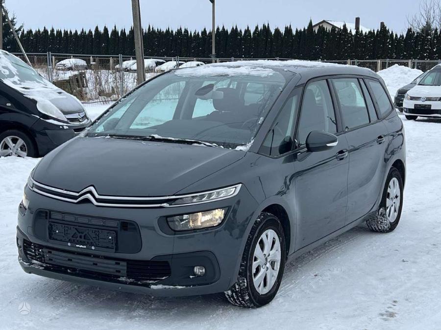 Pelēks Citroen Grand C4 Picasso 2017 Kėdainiai, ar dzinēja tilpumu 1.56 L un nobraukumu 238 tūkst. km par 6200 €, foto 1 vietnē AUTOMOTO.COM.LV
