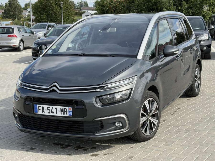 Pelēks Citroen Grand C4 Picasso 2017 Tauragė, ar dzinēja tilpumu 1.56 L un nobraukumu 215 tūkst. km par 5500 €, foto 4 vietnē AUTOMOTO.COM.LV
