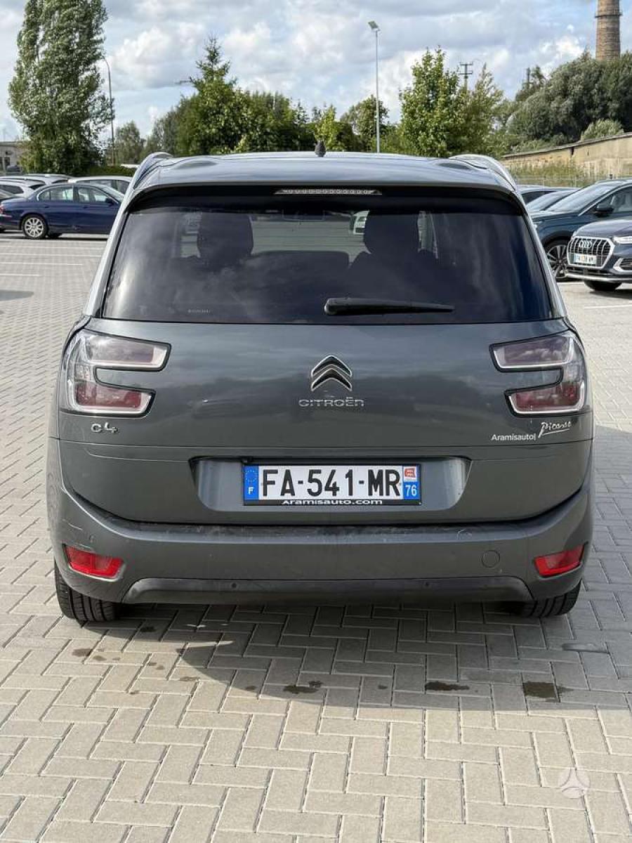 Pelēks Citroen Grand C4 Picasso 2017 Tauragė, ar dzinēja tilpumu 1.56 L un nobraukumu 215 tūkst. km par 5500 €, foto 7 vietnē AUTOMOTO.COM.LV