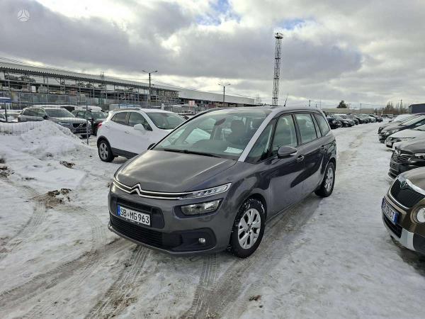 Pelēks Citroen Grand C4 Picasso 2018 Kauņa, ar dzinēja tilpumu 1.56 L un nobraukumu 275 tūkst. km par 7350 €, foto 1 vietnē AUTOMOTO.COM.LV