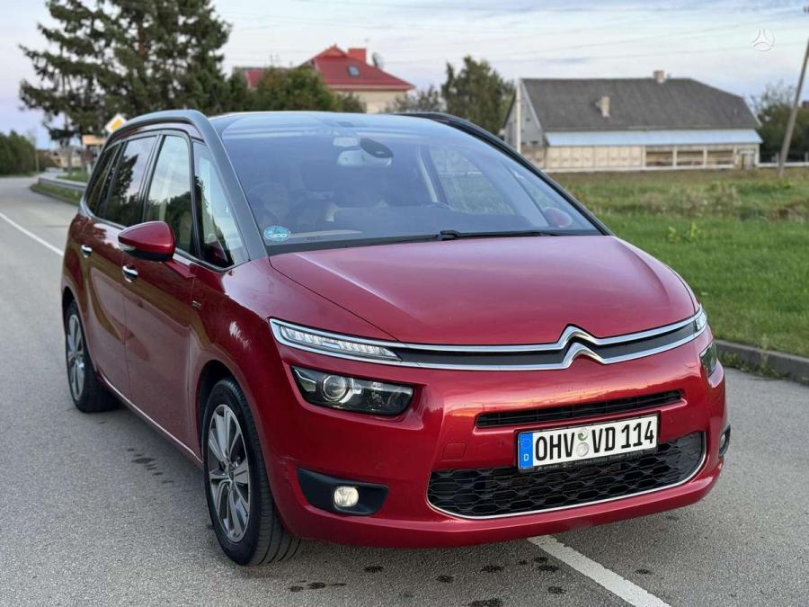 Sarkans Citroen Grand C4 Picasso 2014 Mažeikiai, ar dzinēja tilpumu 2.00 L un nobraukumu 267 tūkst. km par 5200 €, foto 12 vietnē AUTOMOTO.COM.LV