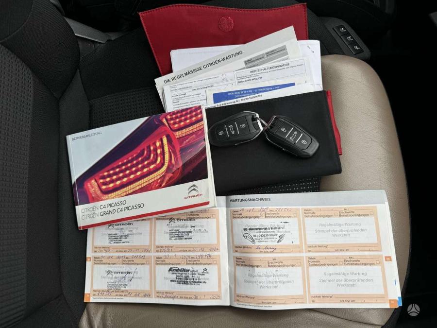 Sarkans Citroen Grand C4 Picasso 2014 Mažeikiai, ar dzinēja tilpumu 2.00 L un nobraukumu 267 tūkst. km par 5200 €, foto 27 vietnē AUTOMOTO.COM.LV