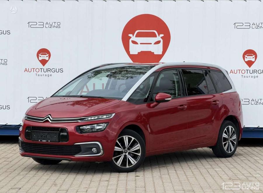 Red Citroen Grand C4 Picasso 2016 in Taurage, with an engine capacity of 1.60 L and mileage of 139 thousand km for 6600 €, photo 1 on AUTOMOTO.COM.LV
