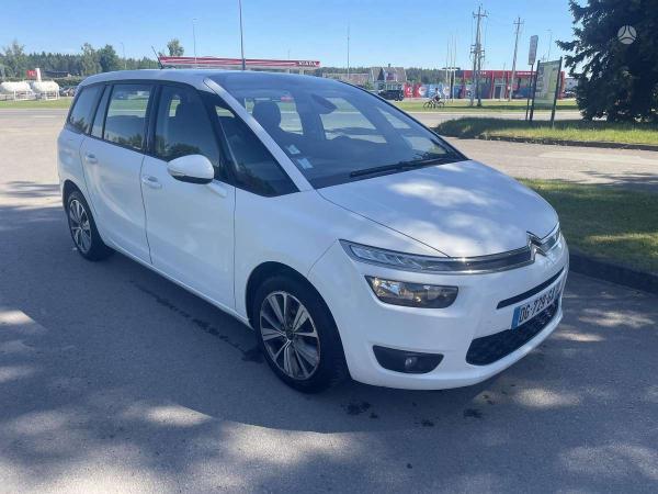 Balts Citroen Grand C4 Picasso 2014 Tauragė, ar dzinēja tilpumu 1.56 L un nobraukumu 269 tūkst. km par 4300 €, foto 6 vietnē AUTOMOTO.COM.LV
