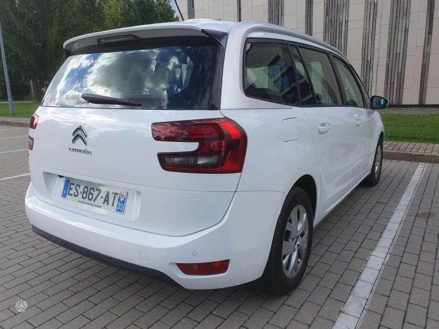 Balts Citroen Grand C4 Picasso 2017 Tauragė, ar dzinēja tilpumu 1.60 L un nobraukumu 120 tūkst. km par 6500 €, foto 7 vietnē AUTOMOTO.COM.LV