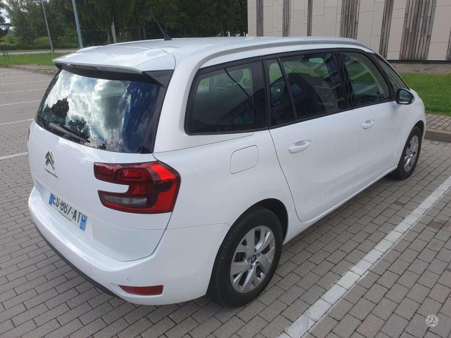 Balts Citroen Grand C4 Picasso 2017 Tauragė, ar dzinēja tilpumu 1.60 L un nobraukumu 120 tūkst. km par 6500 €, foto 14 vietnē AUTOMOTO.COM.LV
