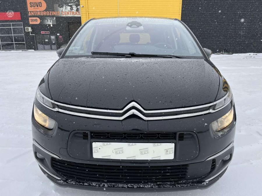 Melns Citroen Grand C4 SpaceToure 2018 Tauragė, ar dzinēja tilpumu 1.56 L un nobraukumu 260 tūkst. km par 5900 €, foto 2 vietnē AUTOMOTO.COM.LV