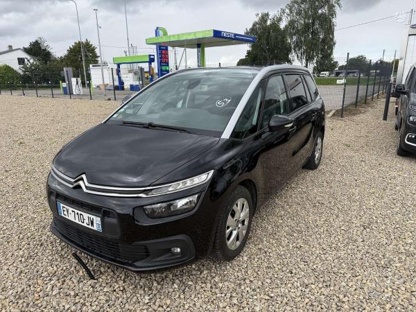 Melns Citroen Grand C4 SpaceToure 2018 Tauragė, ar dzinēja tilpumu 1.56 L un nobraukumu 200 tūkst. km par 6500 €, foto 1 vietnē AUTOMOTO.COM.LV