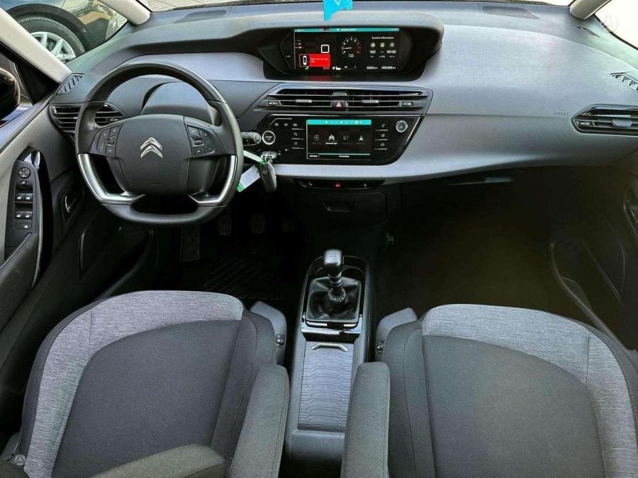 Melns Citroen Grand C4 SpaceToure 2019 Kauņa, ar dzinēja tilpumu 1.20 L un nobraukumu 205 tūkst. km par 7900 €, foto 11 vietnē AUTOMOTO.COM.LV