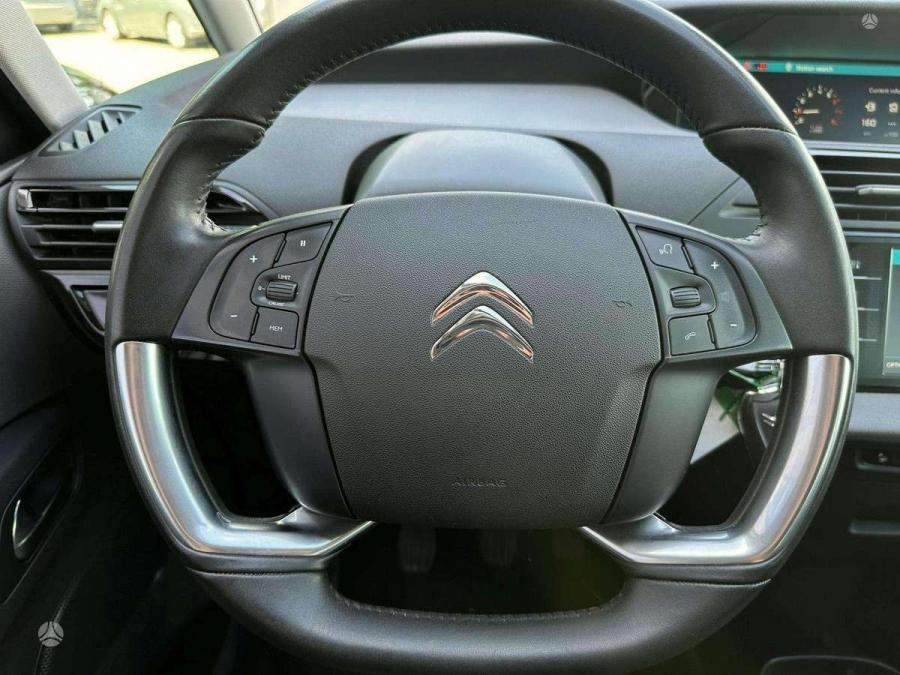 Melns Citroen Grand C4 SpaceToure 2019 Kauņa, ar dzinēja tilpumu 1.20 L un nobraukumu 205 tūkst. km par 7900 €, foto 12 vietnē AUTOMOTO.COM.LV