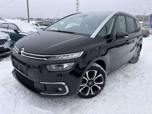 Black Citroen Grand C4 SpaceToure 2021 in Vilnius, with an engine capacity of 1.20 L and mileage of 209 thousand km for 9650 €, photo 1 on AUTOMOTO.COM.LV