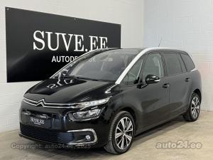 Melns Citroen Grand C4 SpaceToure 2018 Tallina, ar dzinēja tilpumu 2.00 L un nobraukumu 121 tūkst. km par 12995 €, foto  vietnē AUTOMOTO.COM.LV