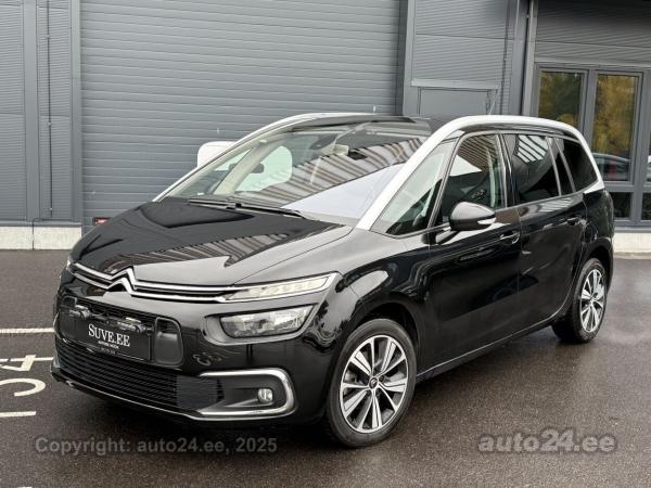 Black Citroen Grand C4 SpaceToure 2018 in Tallinn, with an engine capacity of 2.00 L and mileage of 121 thousand km for 12995 €, photo 2 on AUTOMOTO.COM.LV