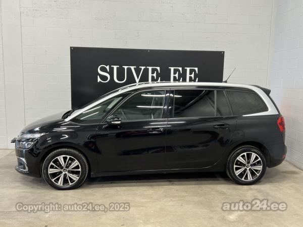 Black Citroen Grand C4 SpaceToure 2018 in Tallinn, with an engine capacity of 2.00 L and mileage of 121 thousand km for 12995 €, photo 5 on AUTOMOTO.COM.LV