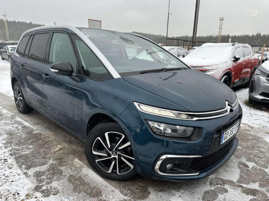 Blue Citroen Grand C4 SpaceToure 2021 in Vilnius, with an engine capacity of 1.50 L and mileage of 176 thousand km for 12099 €, photo 3 on AUTOMOTO.COM.LV