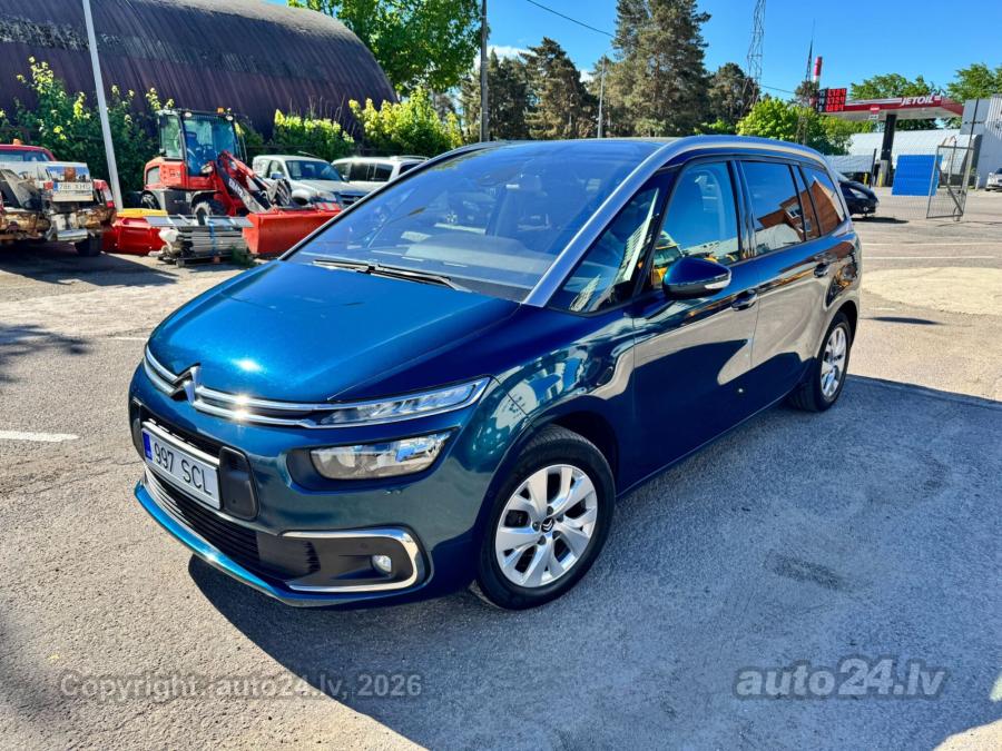 Zils Citroen Grand C4 SpaceToure 2019 Tallina, ar dzinēja tilpumu 1.20 L un nobraukumu 129 tūkst. km par 13900 €, foto 1 vietnē AUTOMOTO.COM.LV